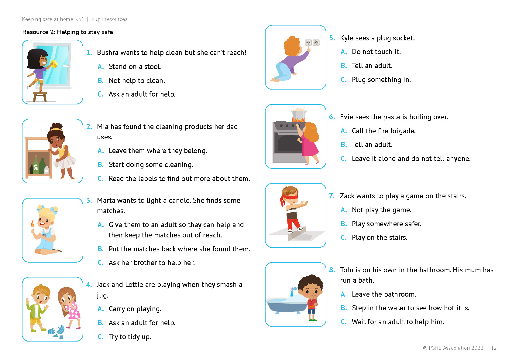 Keeping Safe Worksheets at William Foxworth blog
