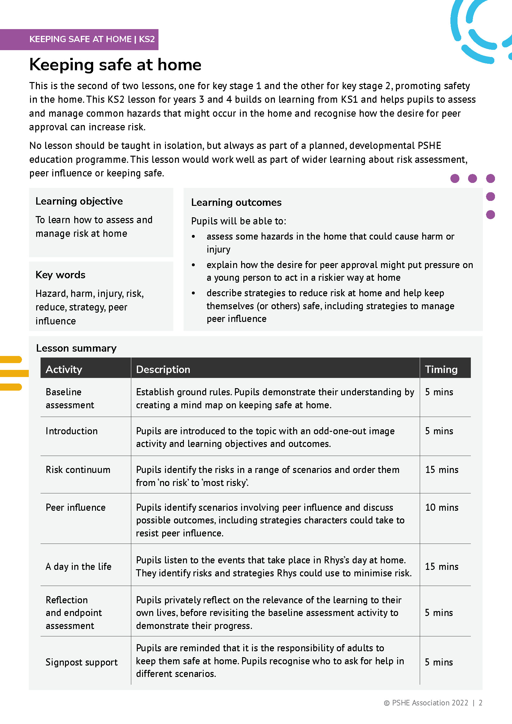 Keeping Safe Year 6 Pshe at Bryan Riggs blog